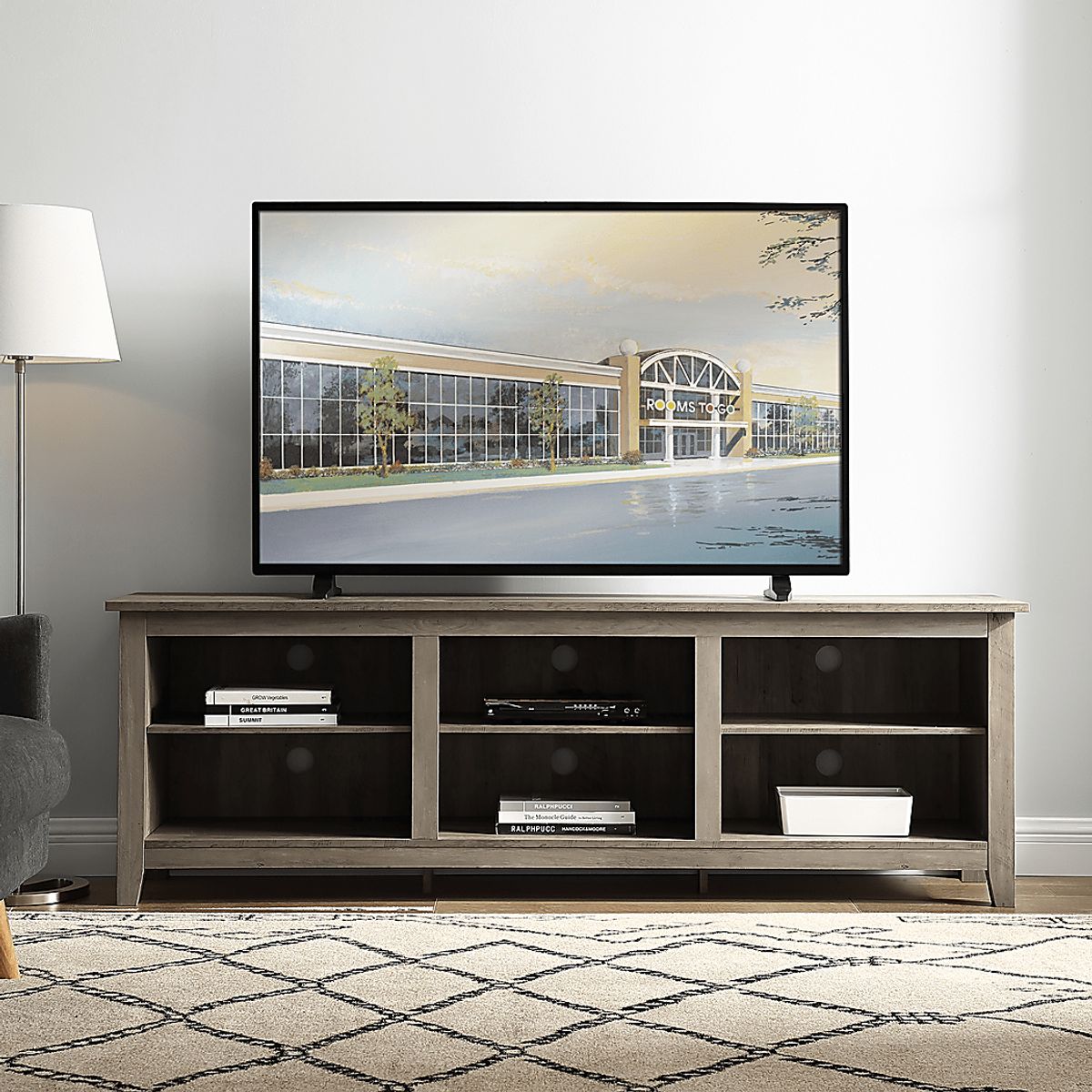 Everett Gray Console | Rooms to Go