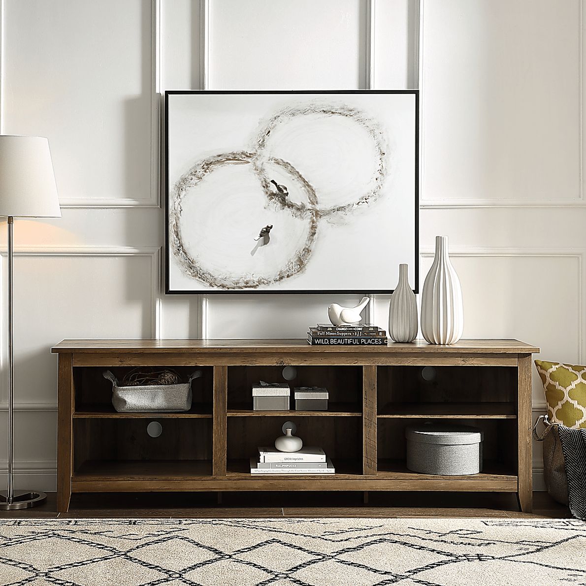 Everett Oak 70 in. Console - Rooms To Go