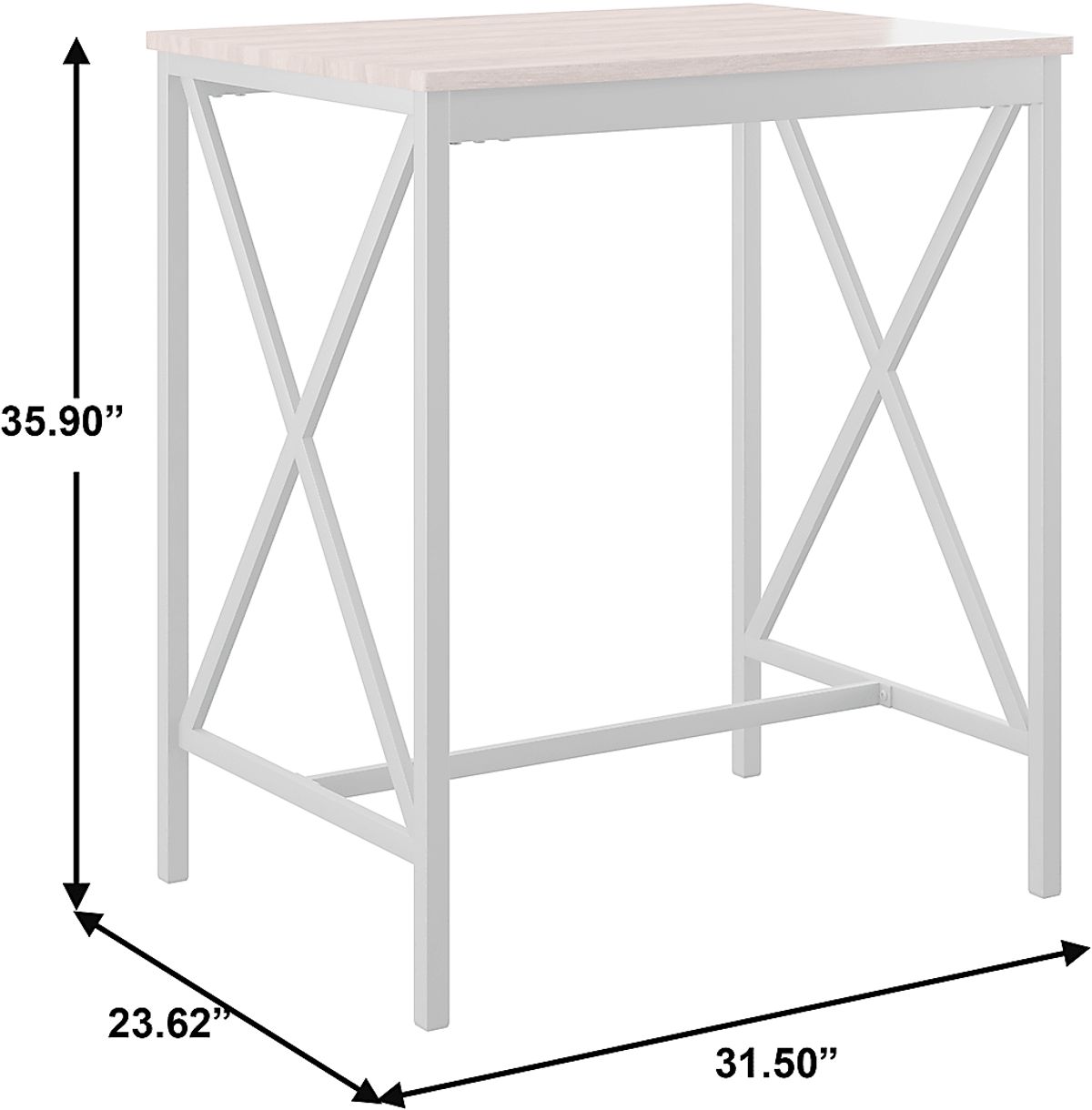 Evesham Brown Dark Wood 3pc Dining Set | Rooms to Go