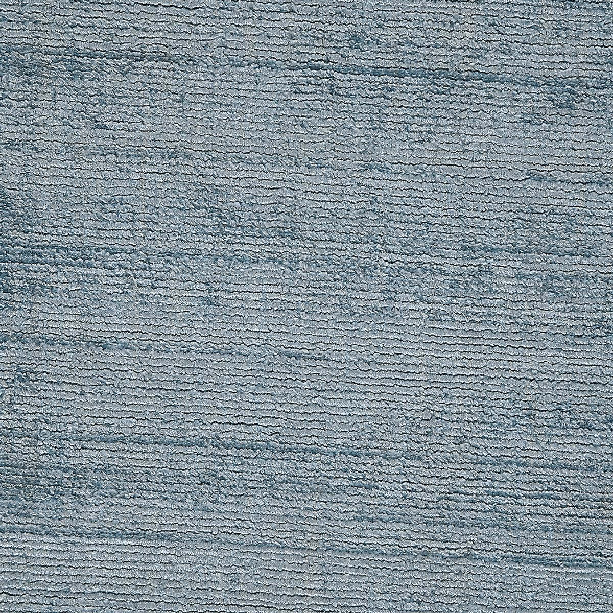 Evita Light Blue Viscose Rug | Rooms to Go