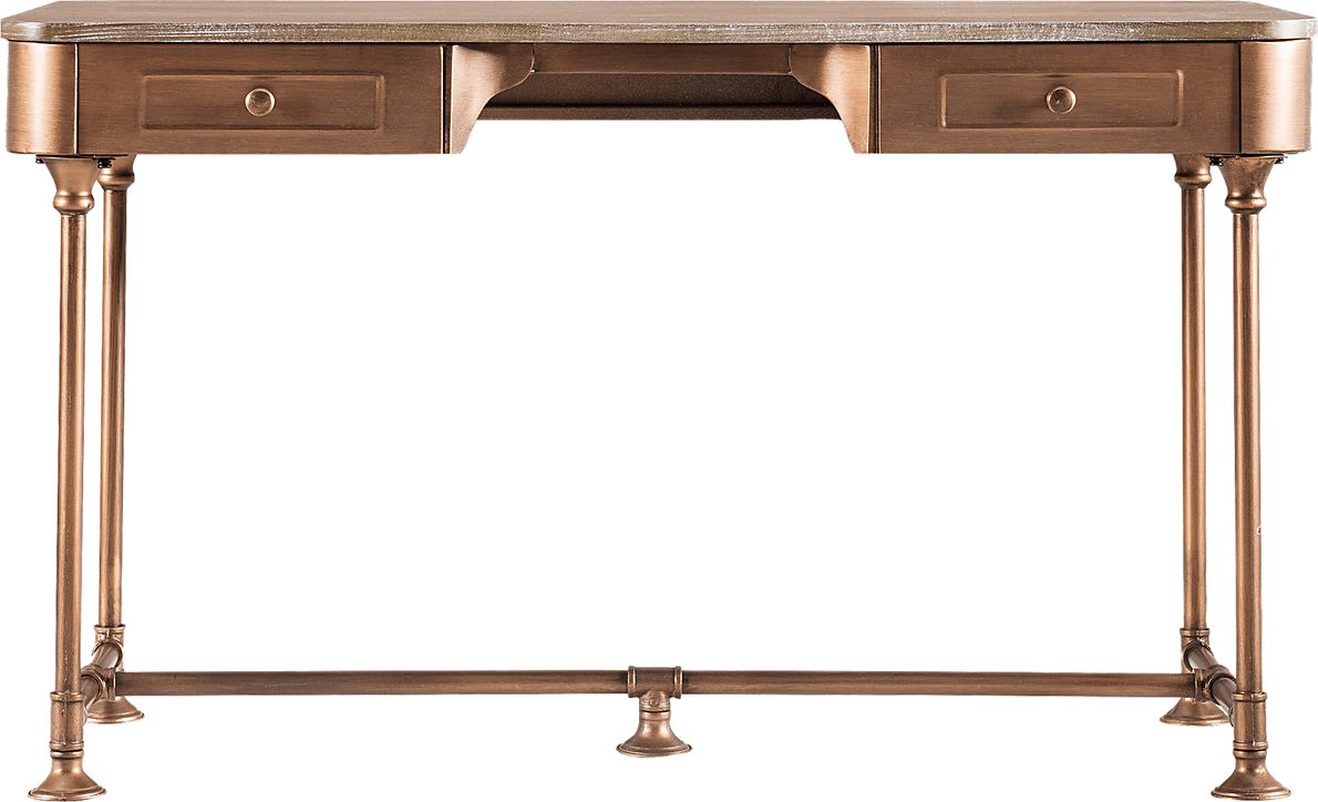 Ewers Copper Metal Desk - Rooms To Go