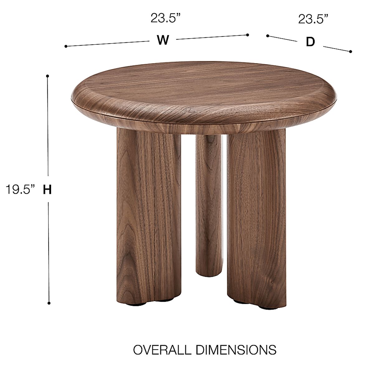 Excelly Brown Dark Wood End Table | Rooms to Go
