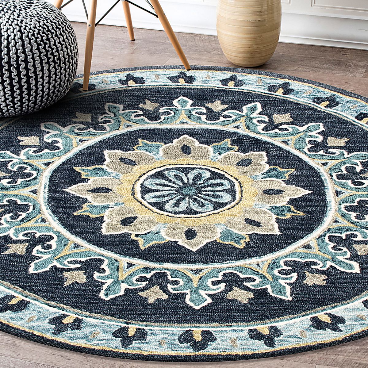 Exmeda Blue,Multi Rugs | Rooms to Go