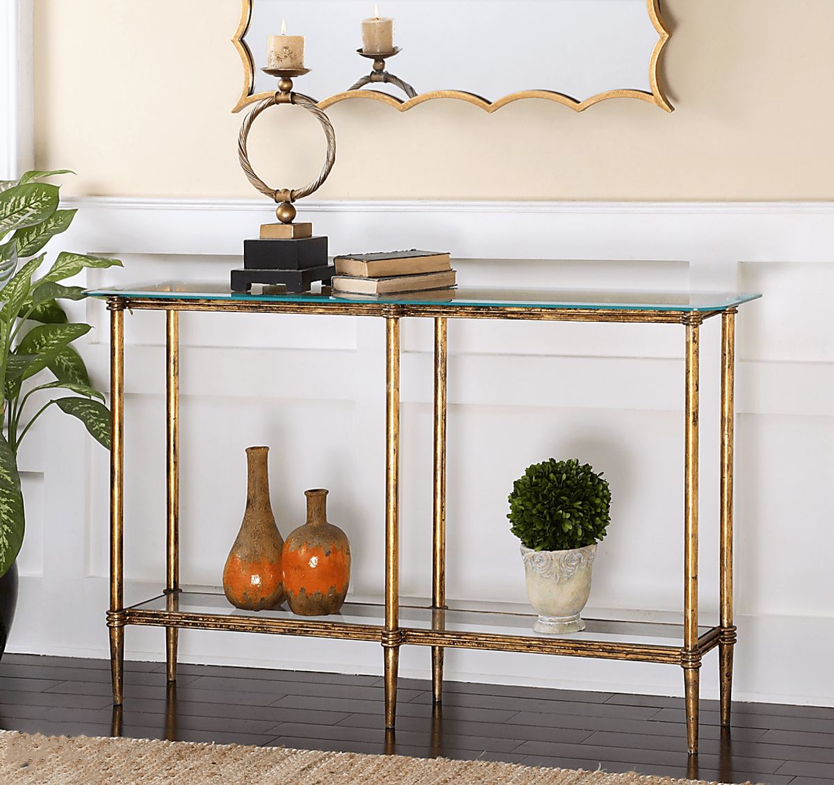 Extine Gold Colors,Metal Sofa Table | Rooms to Go
