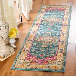Fairview Spring Blue Polypropylene Fabric Rug | Rooms to Go