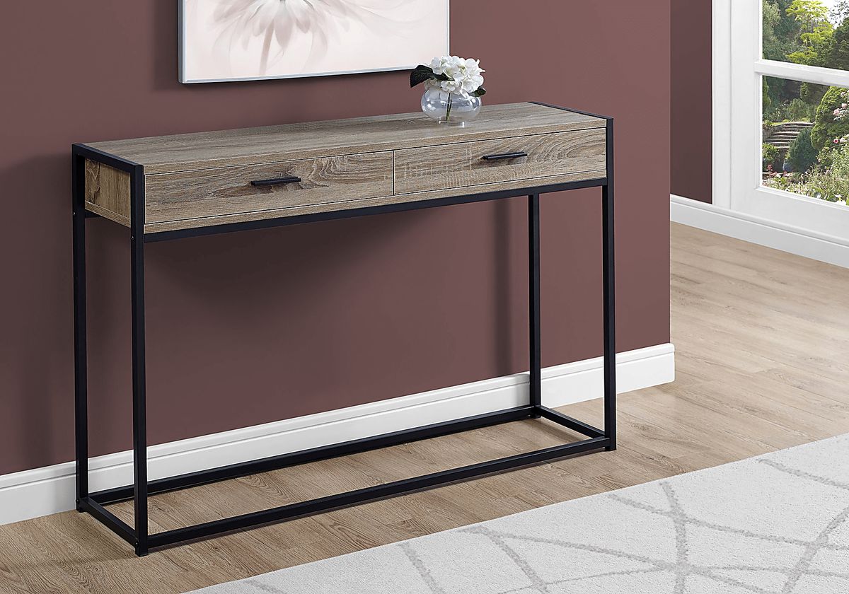 Fairwin Taupe Colors,Light Wood Console Table | Rooms to Go