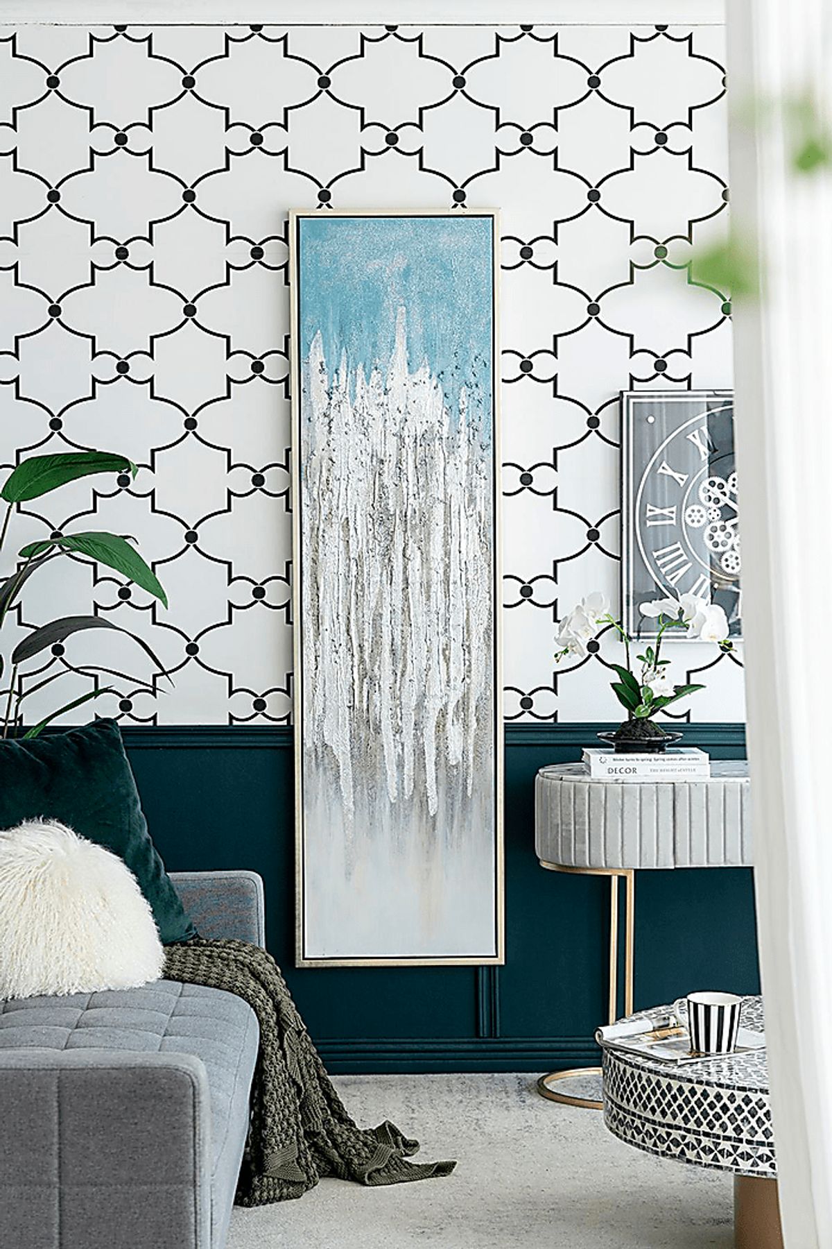 Falkirk Blue Artwork, Set Of 2 | Rooms to Go