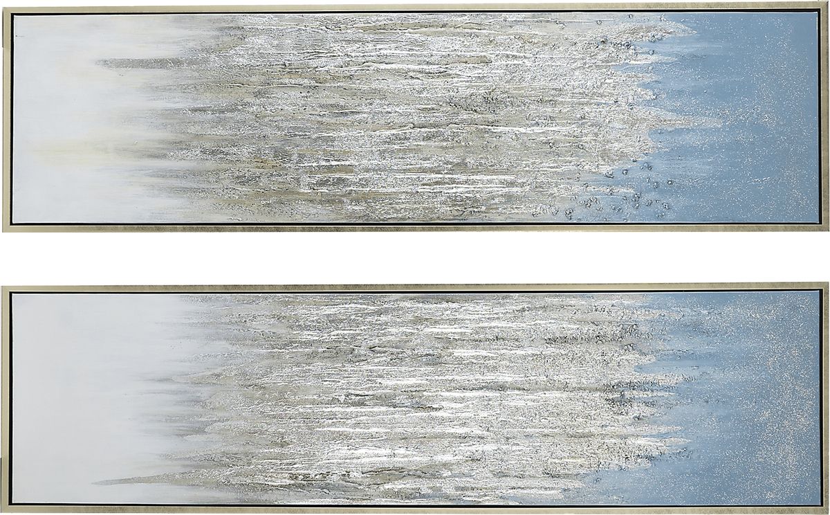 Falkirk Blue Artwork, Set Of 2 | Rooms to Go