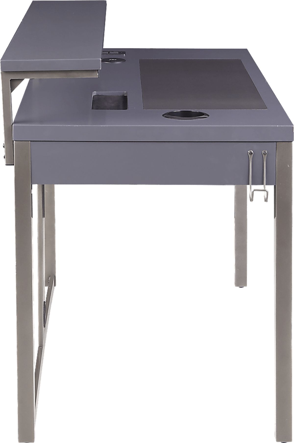 Falkor Gray Gaming Desk | Rooms to Go