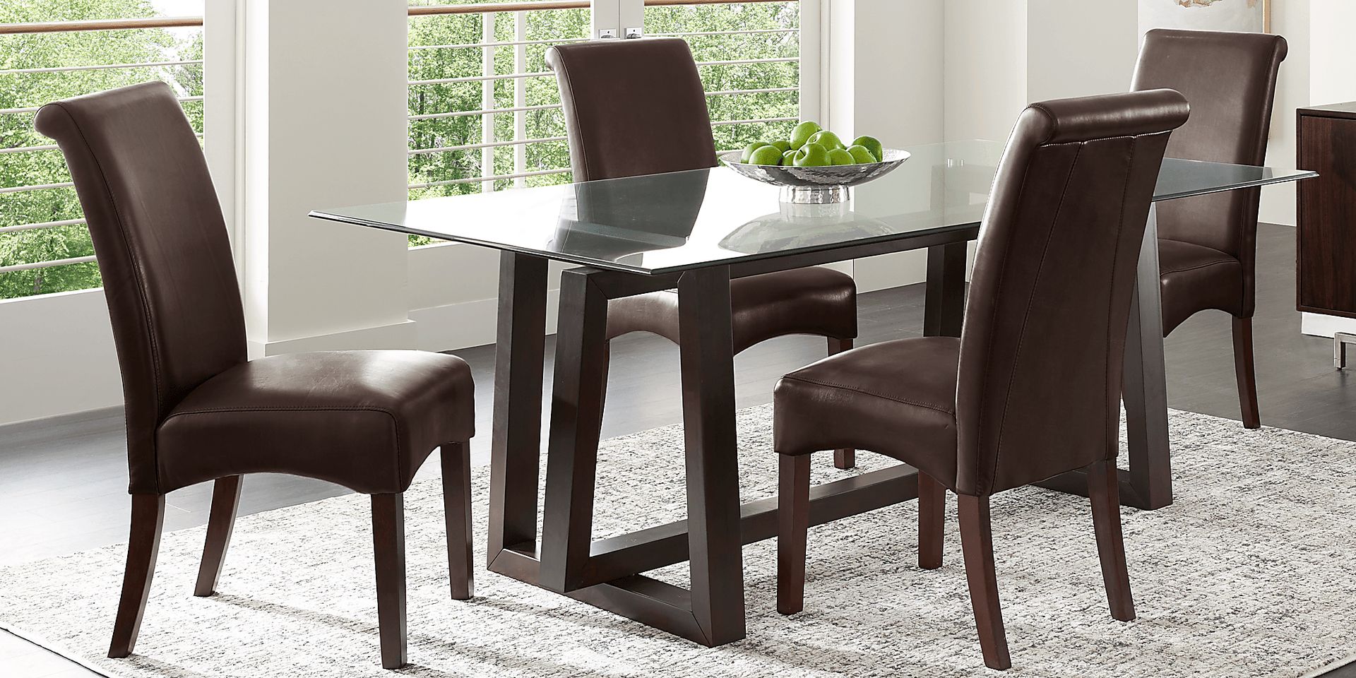 Fanmoore Espresso Dark Wood Dining Table | Rooms to Go