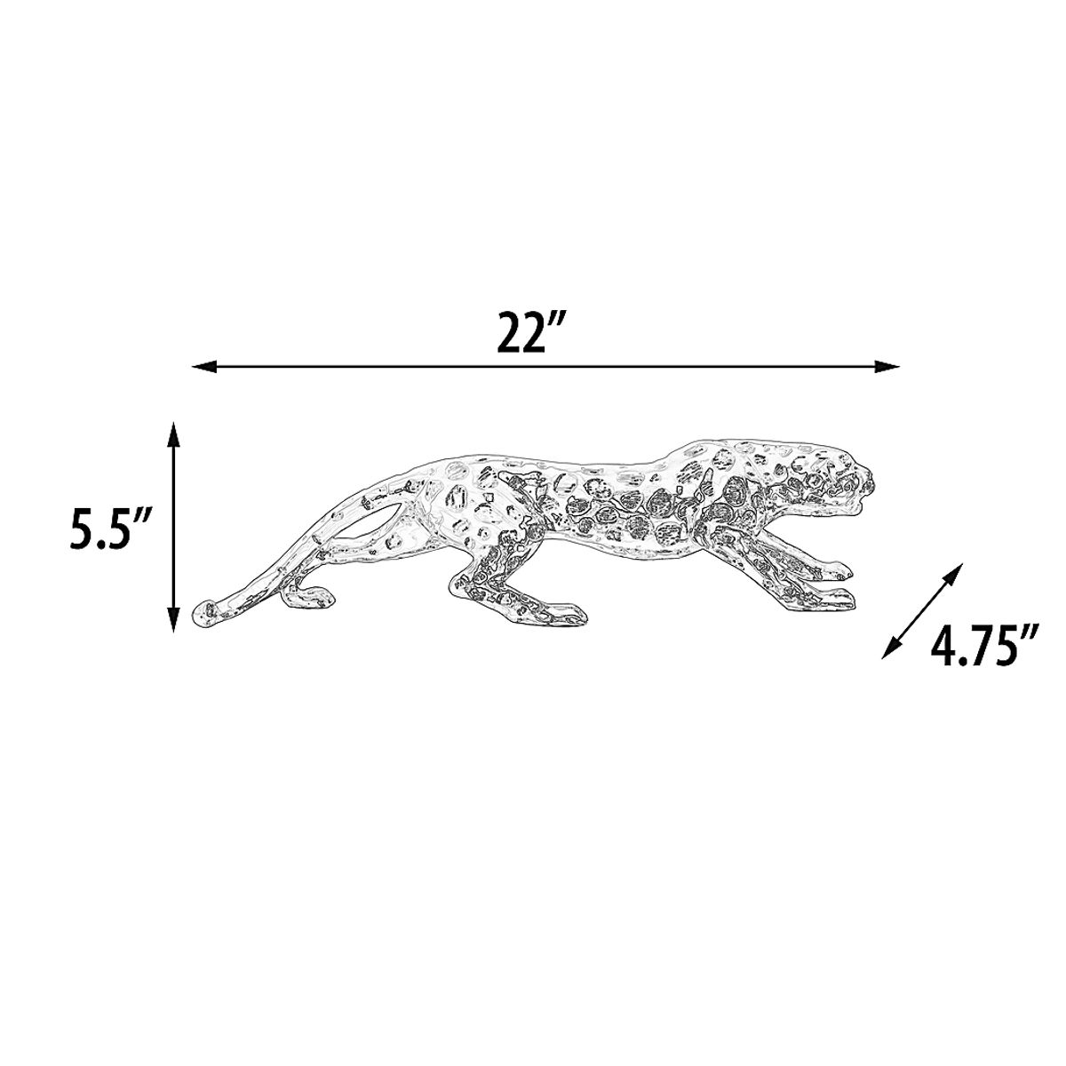 Faraa II Silver Gray Sculpture | Rooms to Go