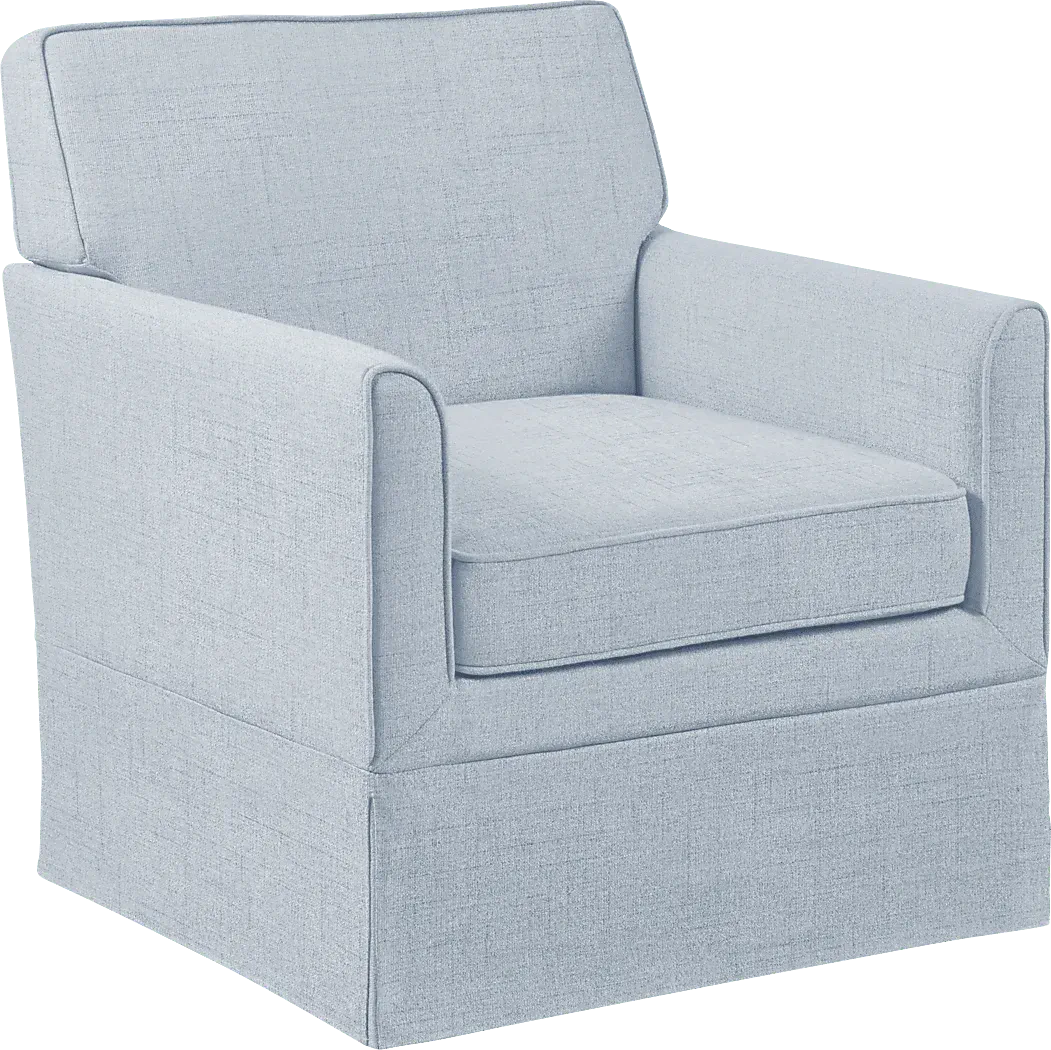 Farnswood Light Blue Polyester Fabric Accent Chair | Rooms to Go