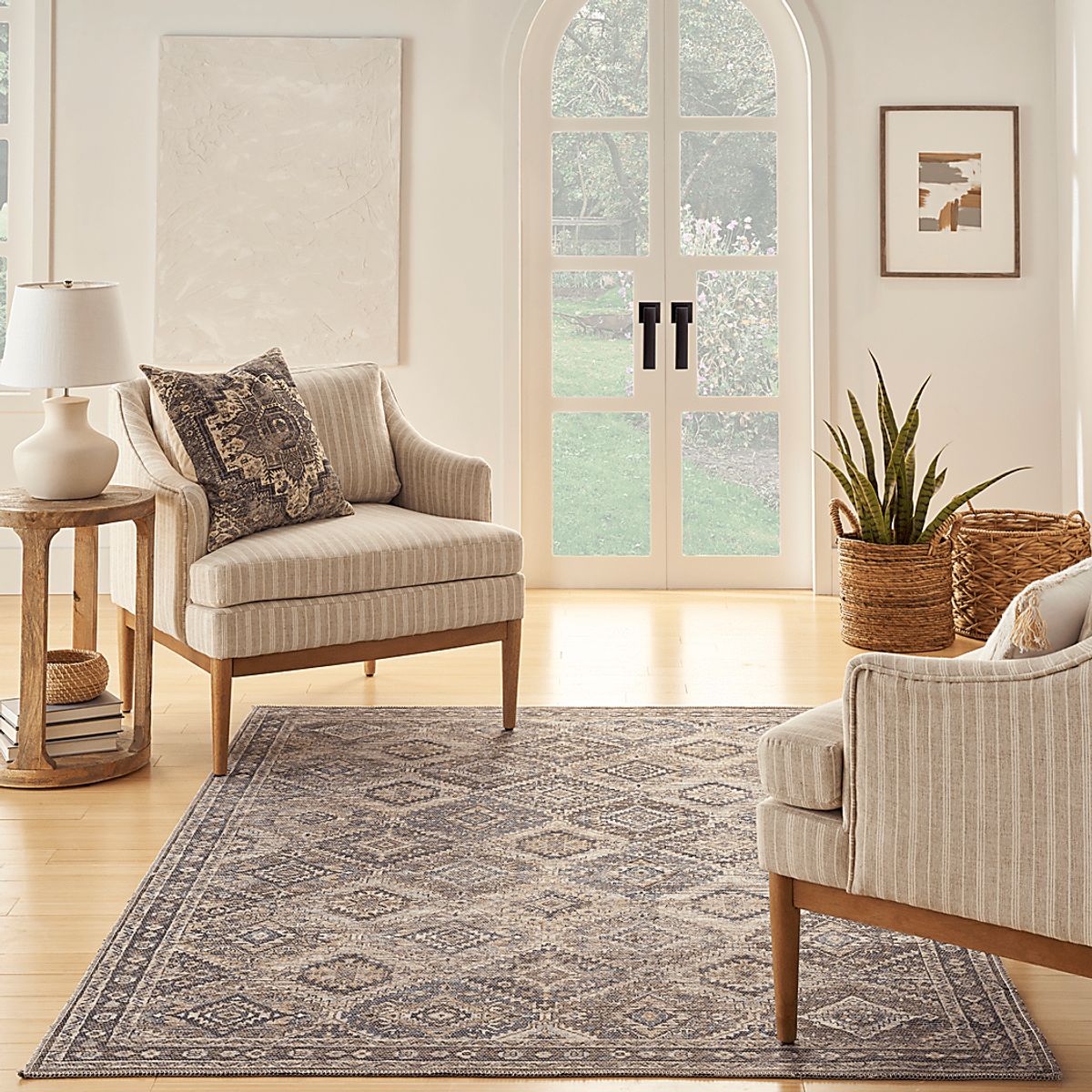 Fayelynn Latte Beige Rugs | Rooms to Go