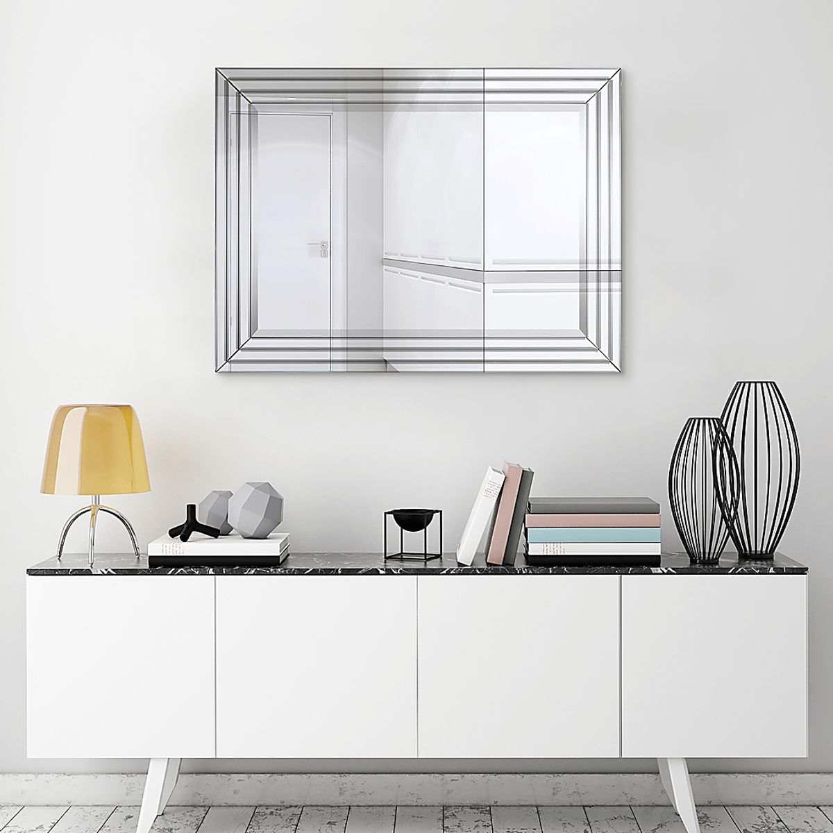 Fayrdale Translucent White Mirror | Rooms to Go