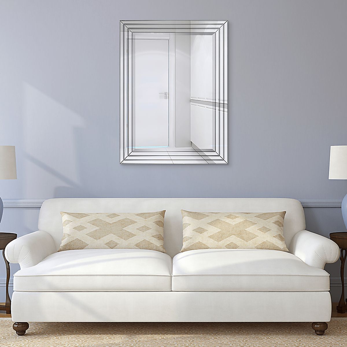 Fayrdale Translucent White Mirror | Rooms to Go