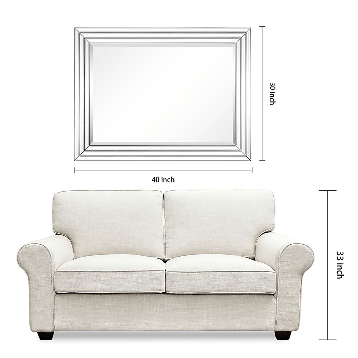 Fayrdale Translucent White Mirror | Rooms to Go