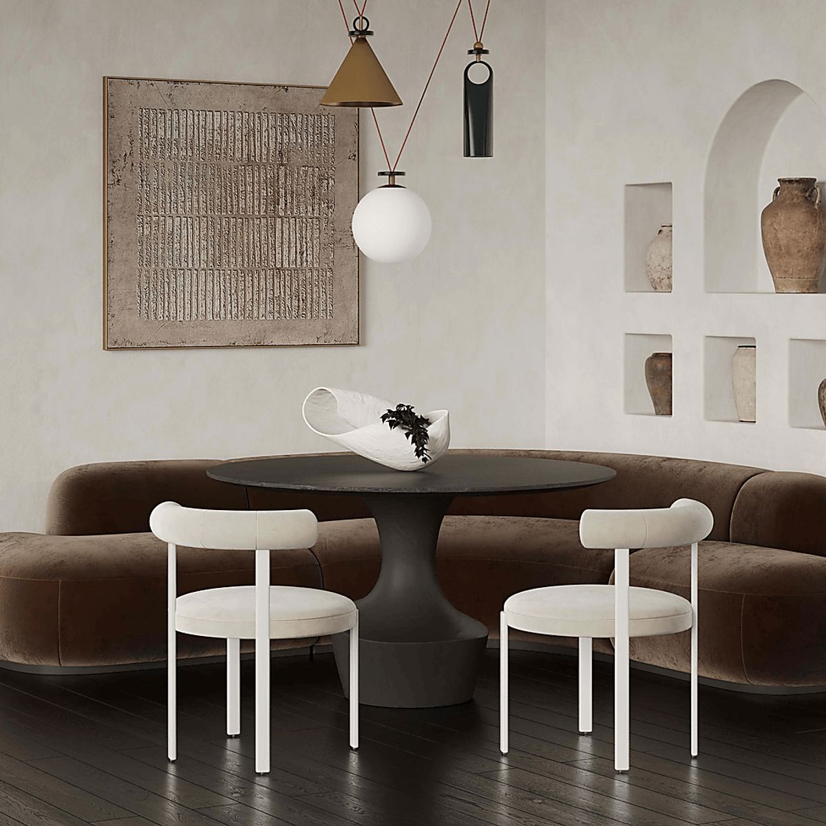 Fayrene Cream Beige Polyester Fabric Dining Chair | Rooms to Go