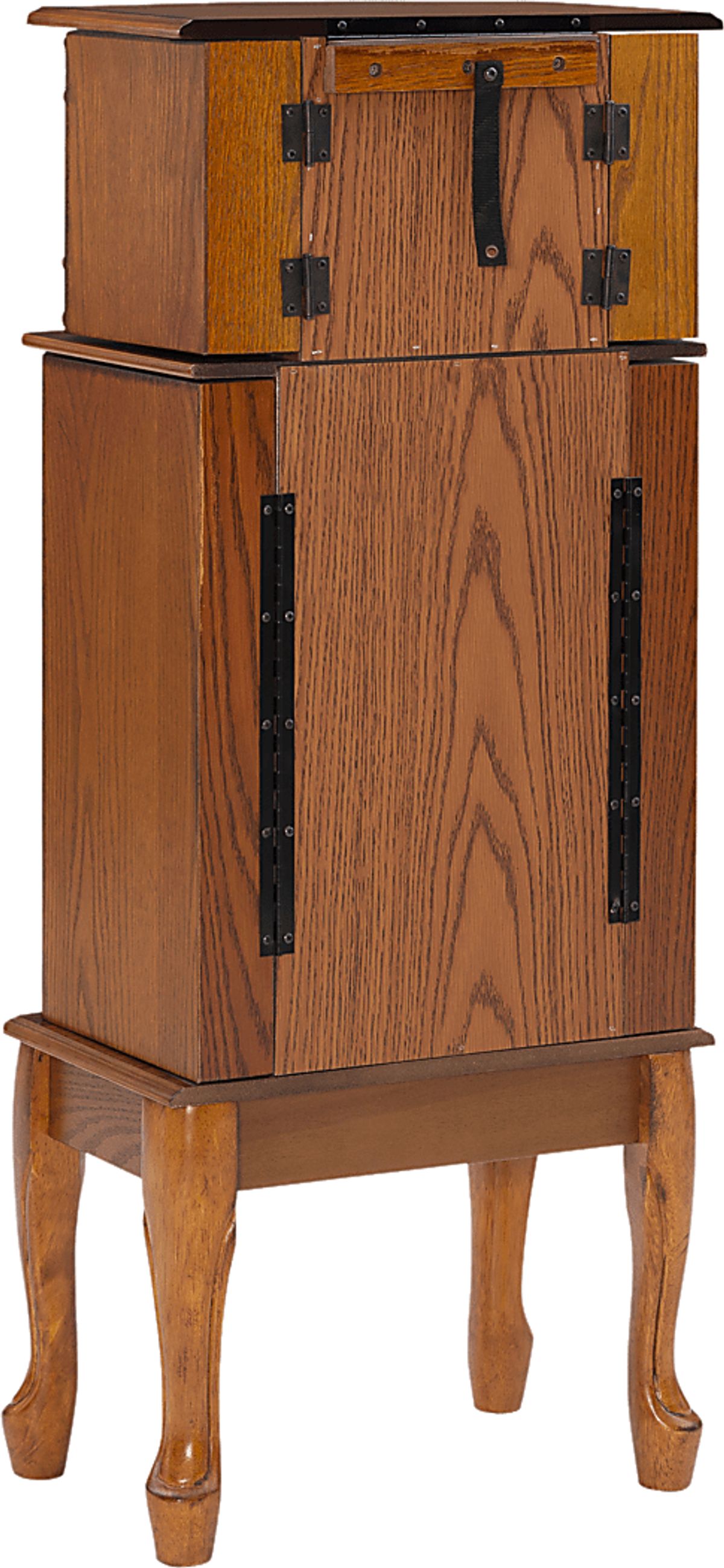 Fazio Brown Dark Wood Jewelry Armoire | Rooms to Go