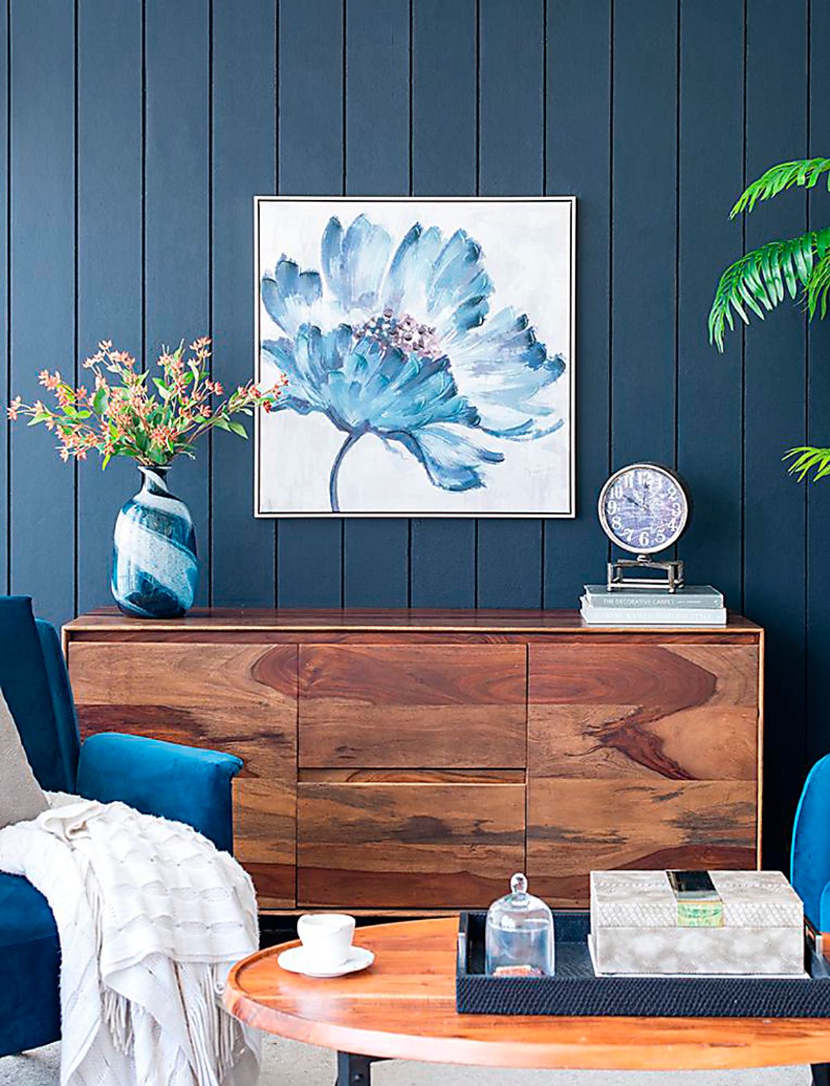 Fedelia Blue Artwork | Rooms to Go