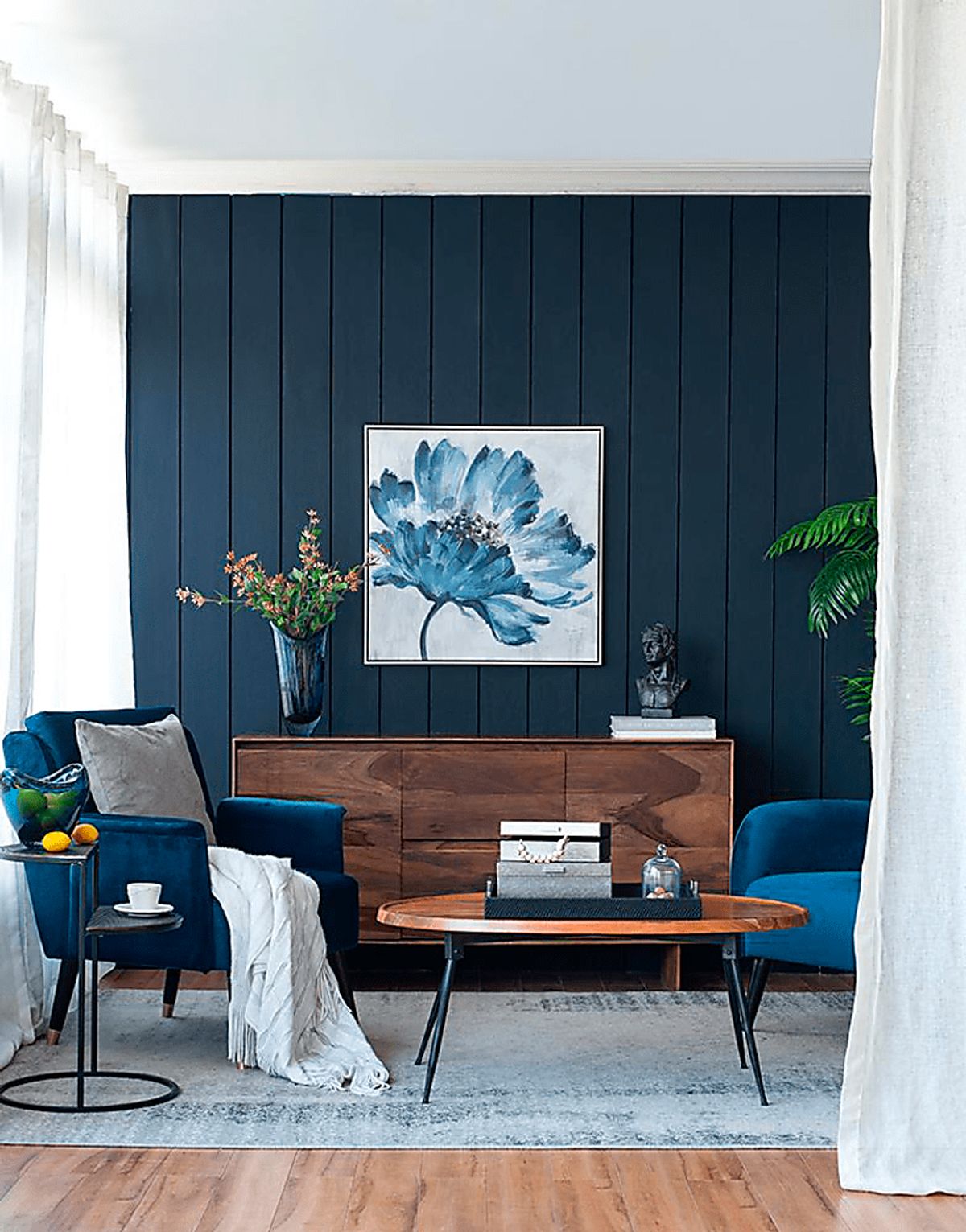 Fedelia Blue Artwork | Rooms to Go