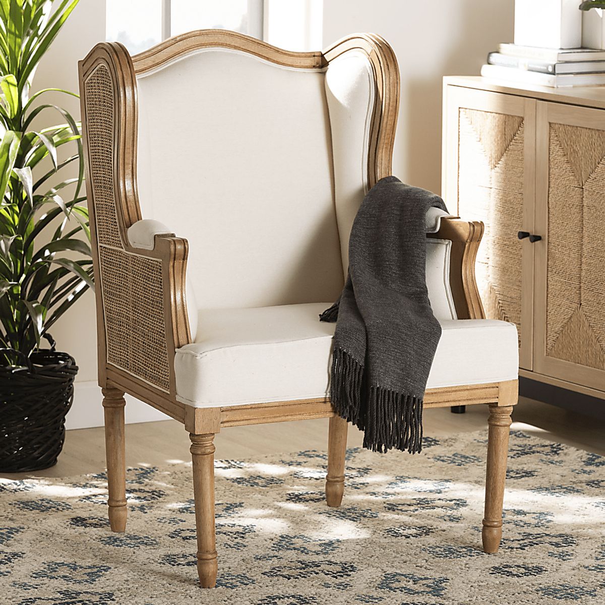 Feneno Oak Brown Polyester Fabric Accent Chair | Rooms to Go