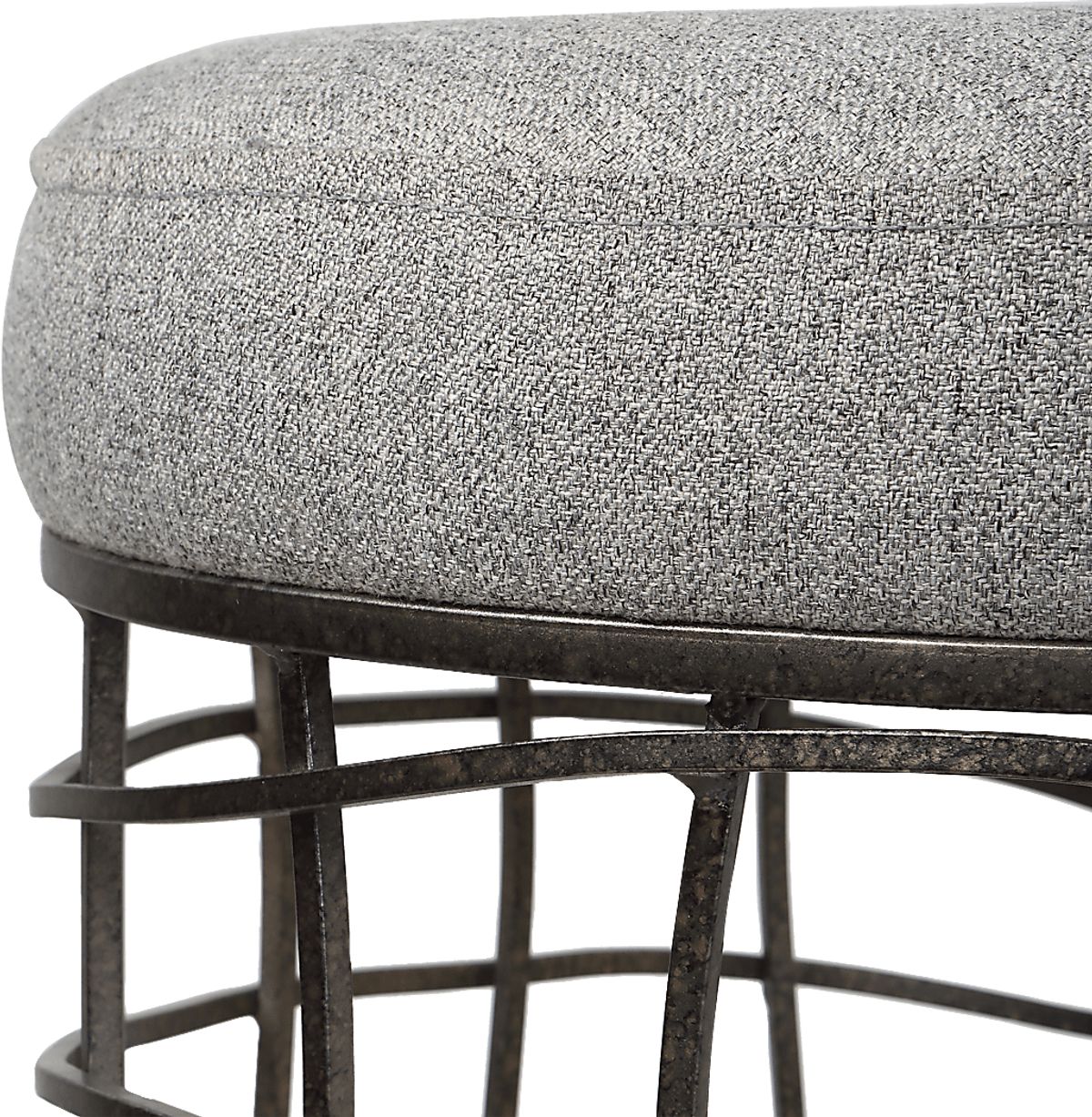 Fento Gray Black Stool | Rooms to Go