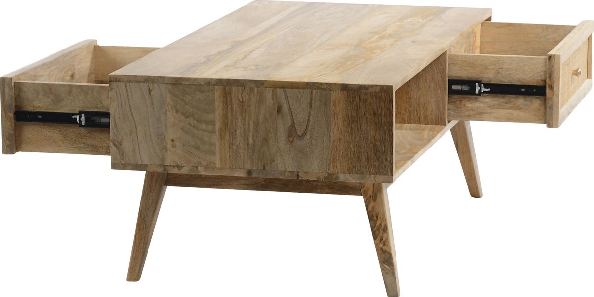 Fenton Way Beige Colors,Light Wood,White Cocktail Table | Rooms to Go