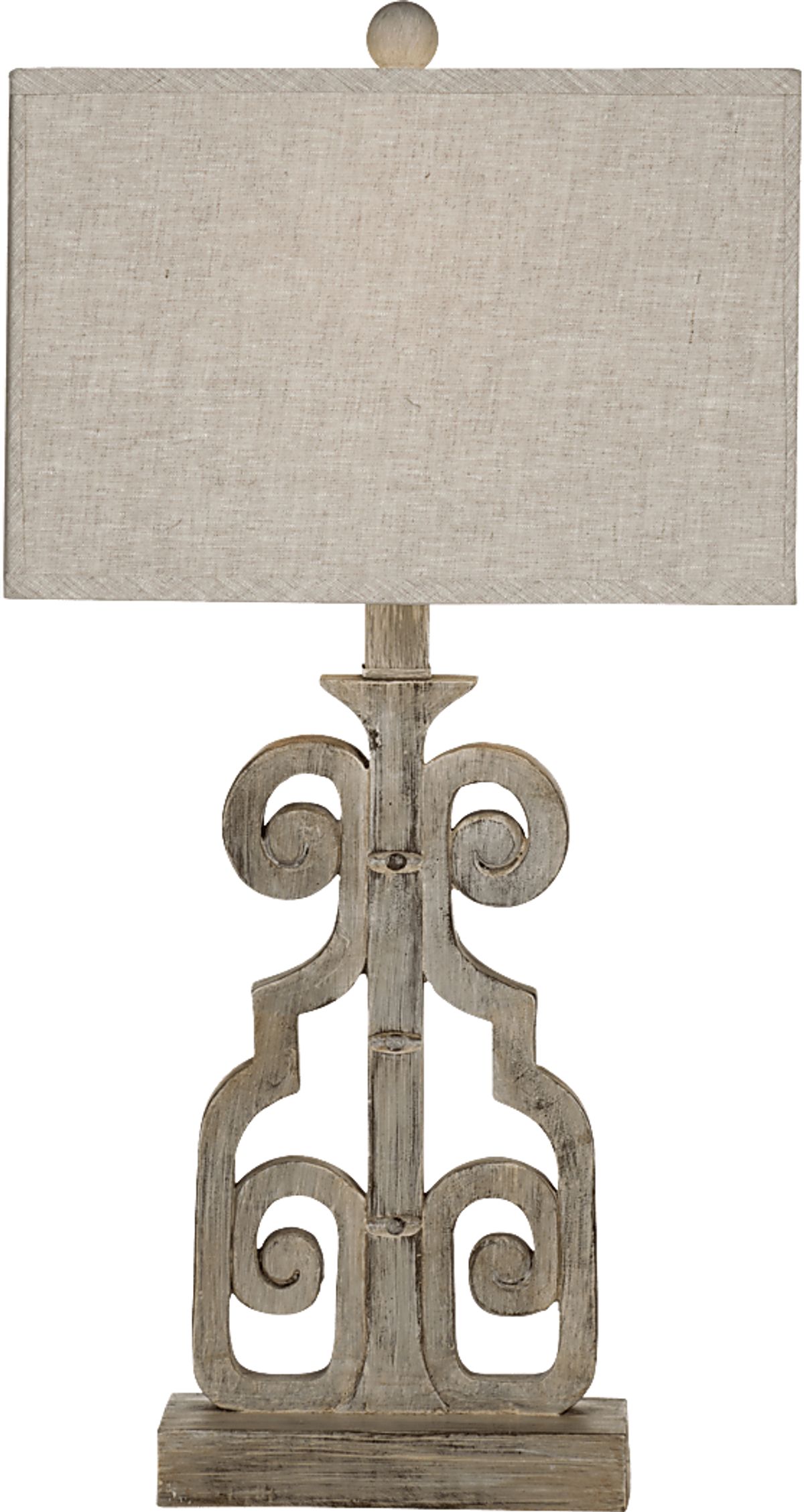 Fenway Point Gray Table Lamp | Rooms to Go