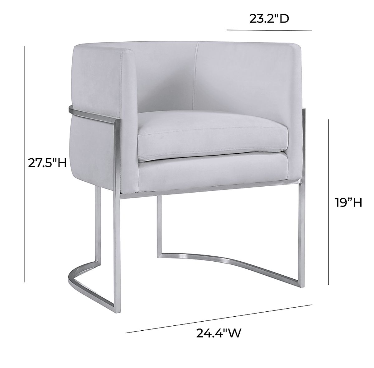Fera Leah I Gray Arm Chair | Rooms to Go
