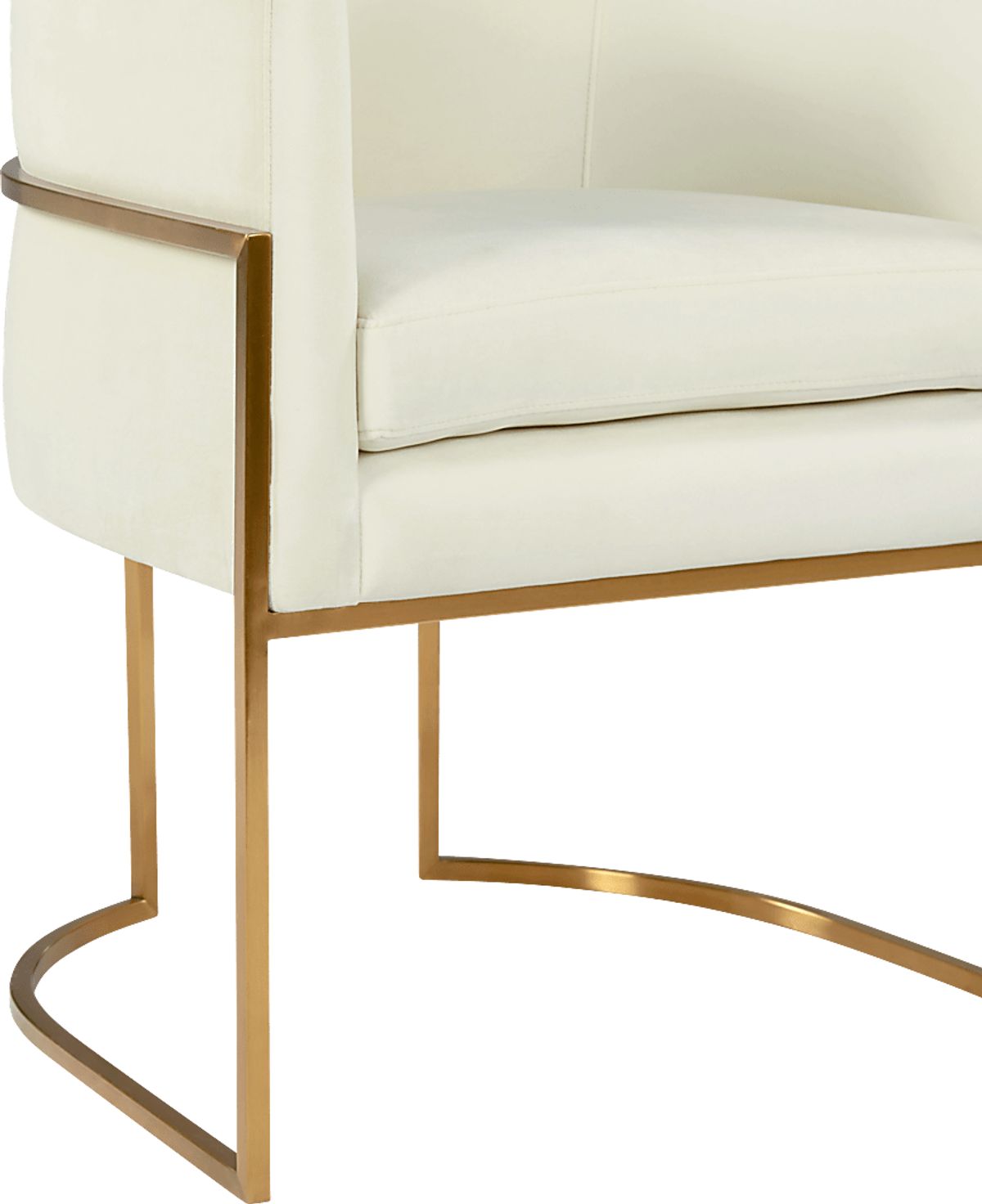 Fera Leah II Cream Colors,Light Wood,White Arm Chair | Rooms to Go