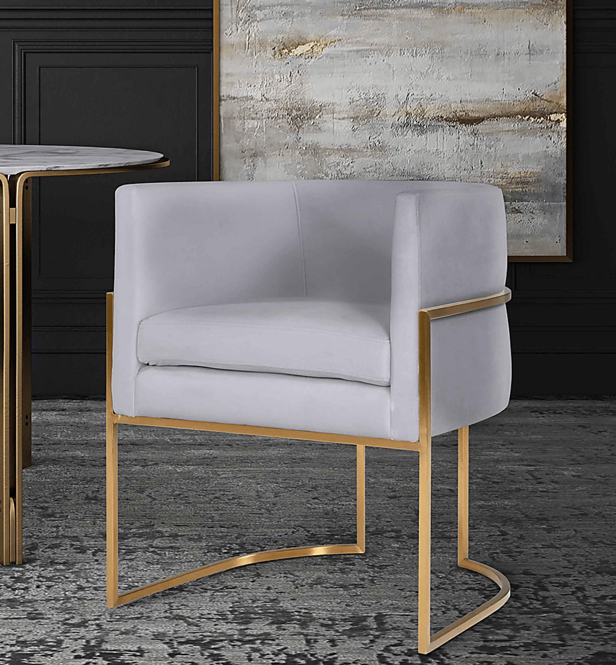 Fera Leah II Gray Arm Chair | Rooms to Go