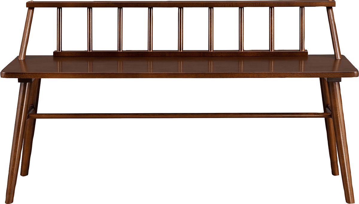 Ferndale Walnut Dark Wood Bench | Rooms to Go