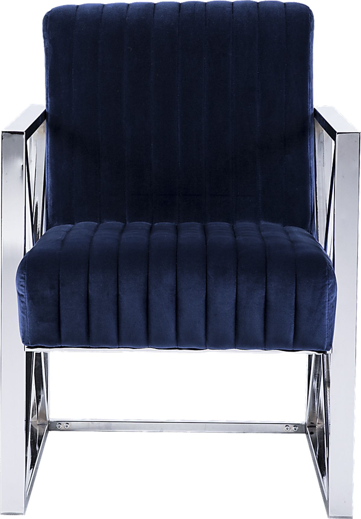 Fetteressa Blue Velvet Plush Accent Chair | Rooms to Go