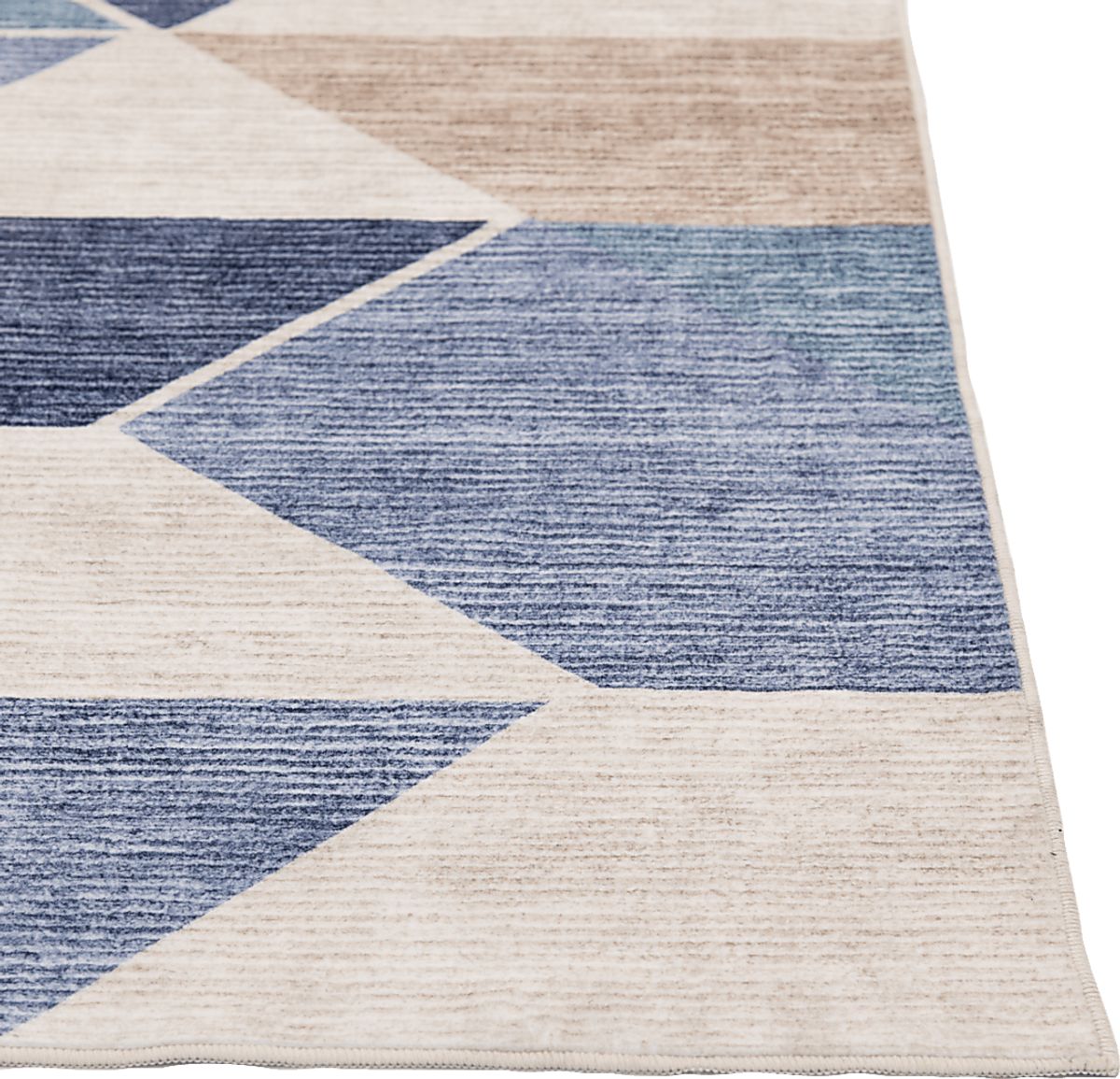 Fetterolf Blue Polyester Fabric Rug | Rooms to Go