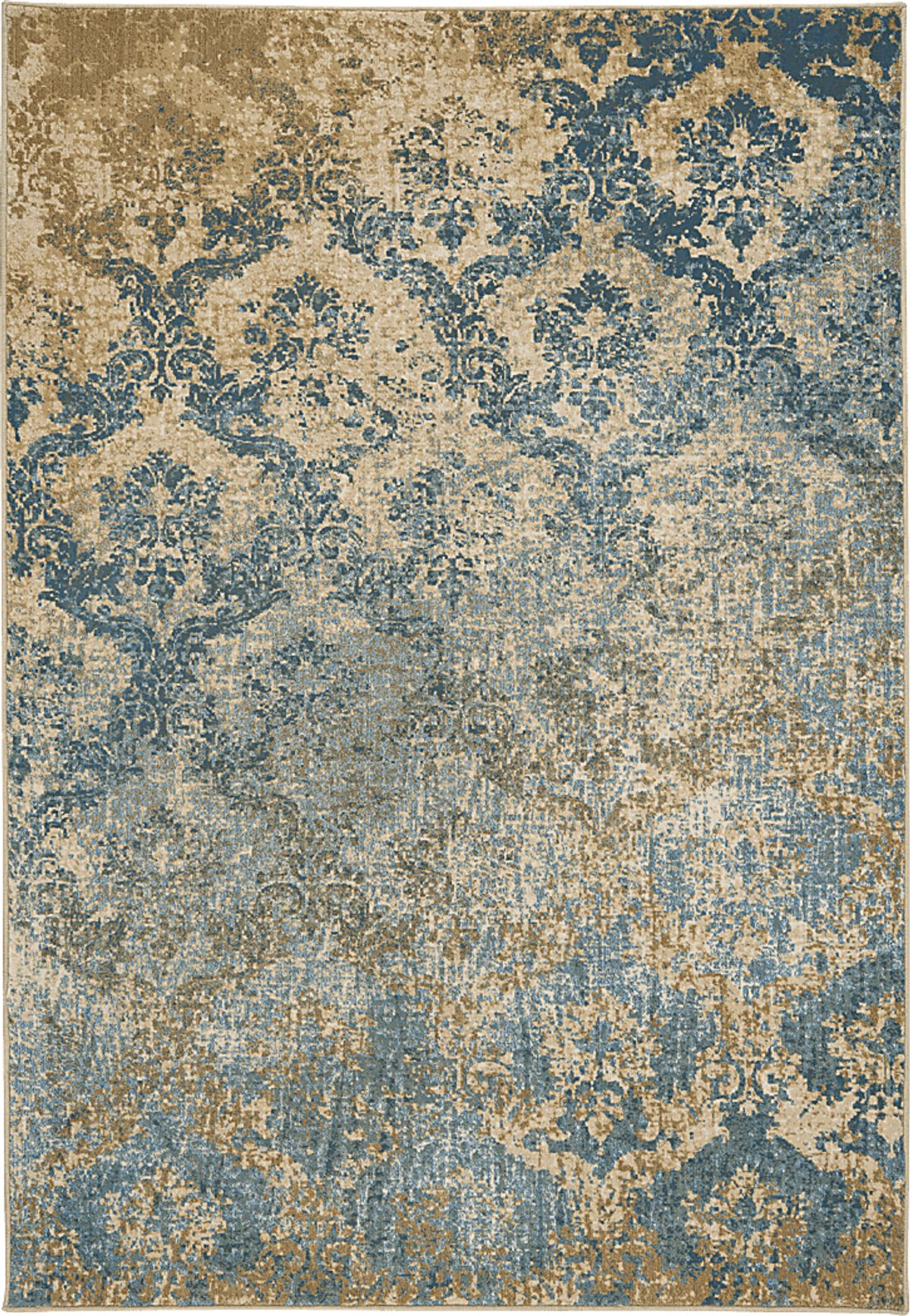 Fez Blue Rug | Rooms to Go