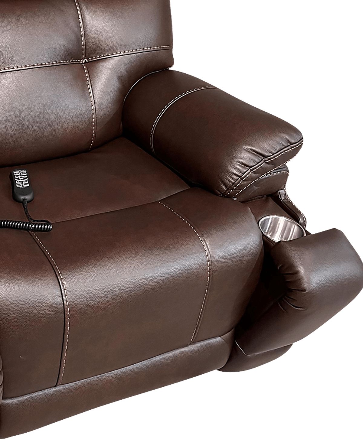 Fidlep Green Polyester Fabric Power Recliner | Rooms to Go