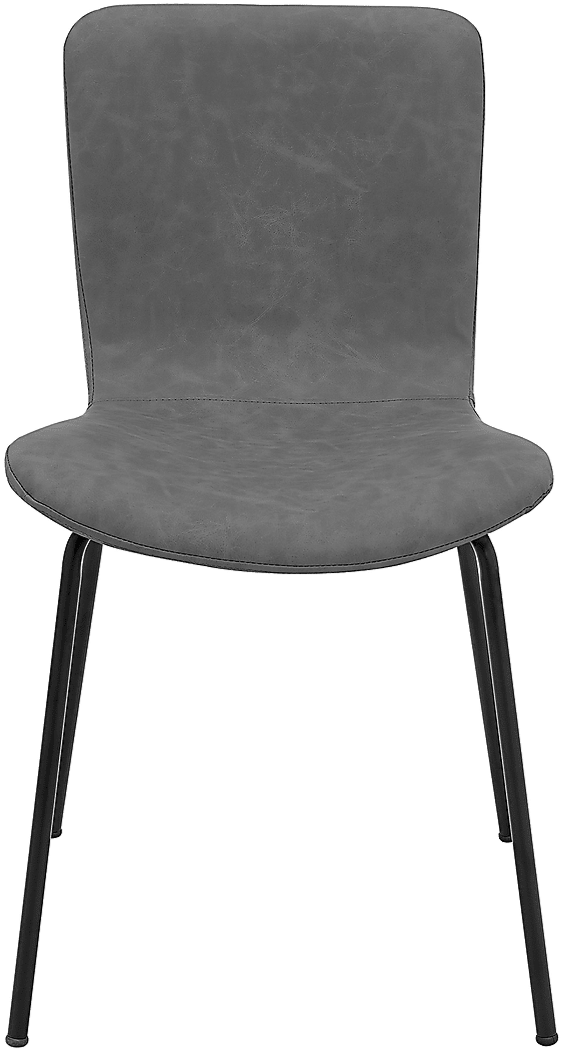 Finianne Dark Gray Polyurethane Fabric Dining Chair, Set Of 2 | Rooms to Go