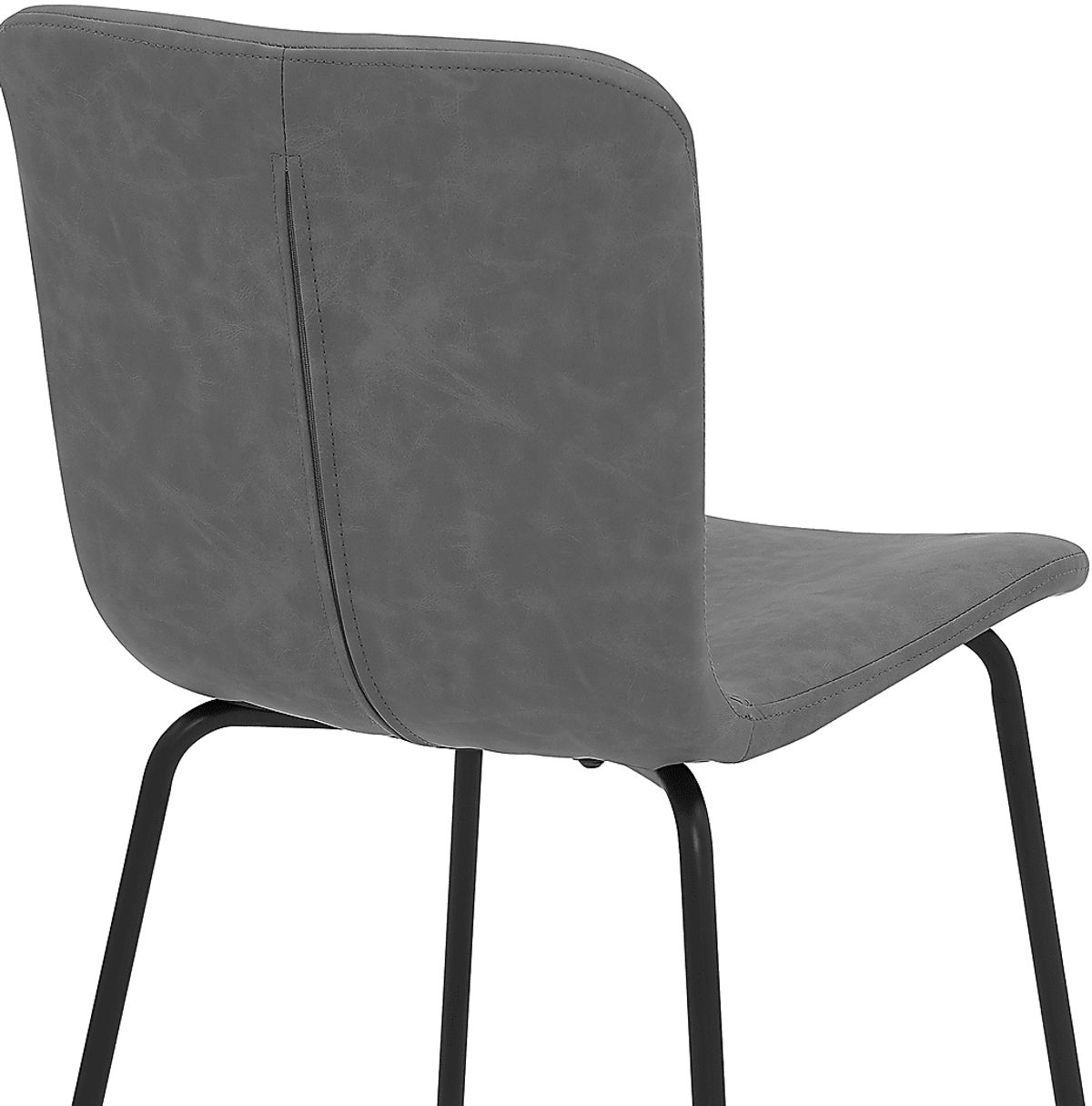 Finianne Dark Gray Polyurethane Fabric Dining Chair, Set Of 2 | Rooms to Go