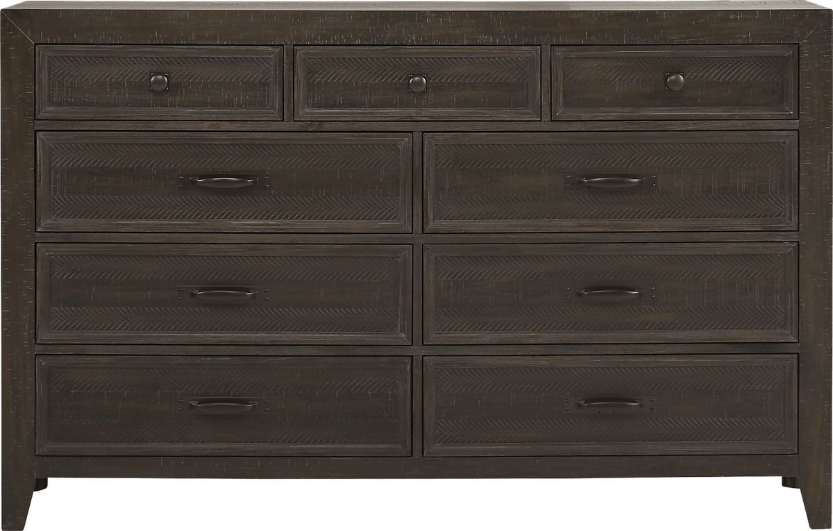 Finlay Espresso Dark Wood Dresser | Rooms to Go