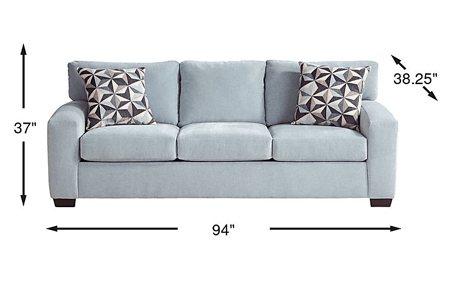 Finley Point Seafoam Sofa - Rooms To Go