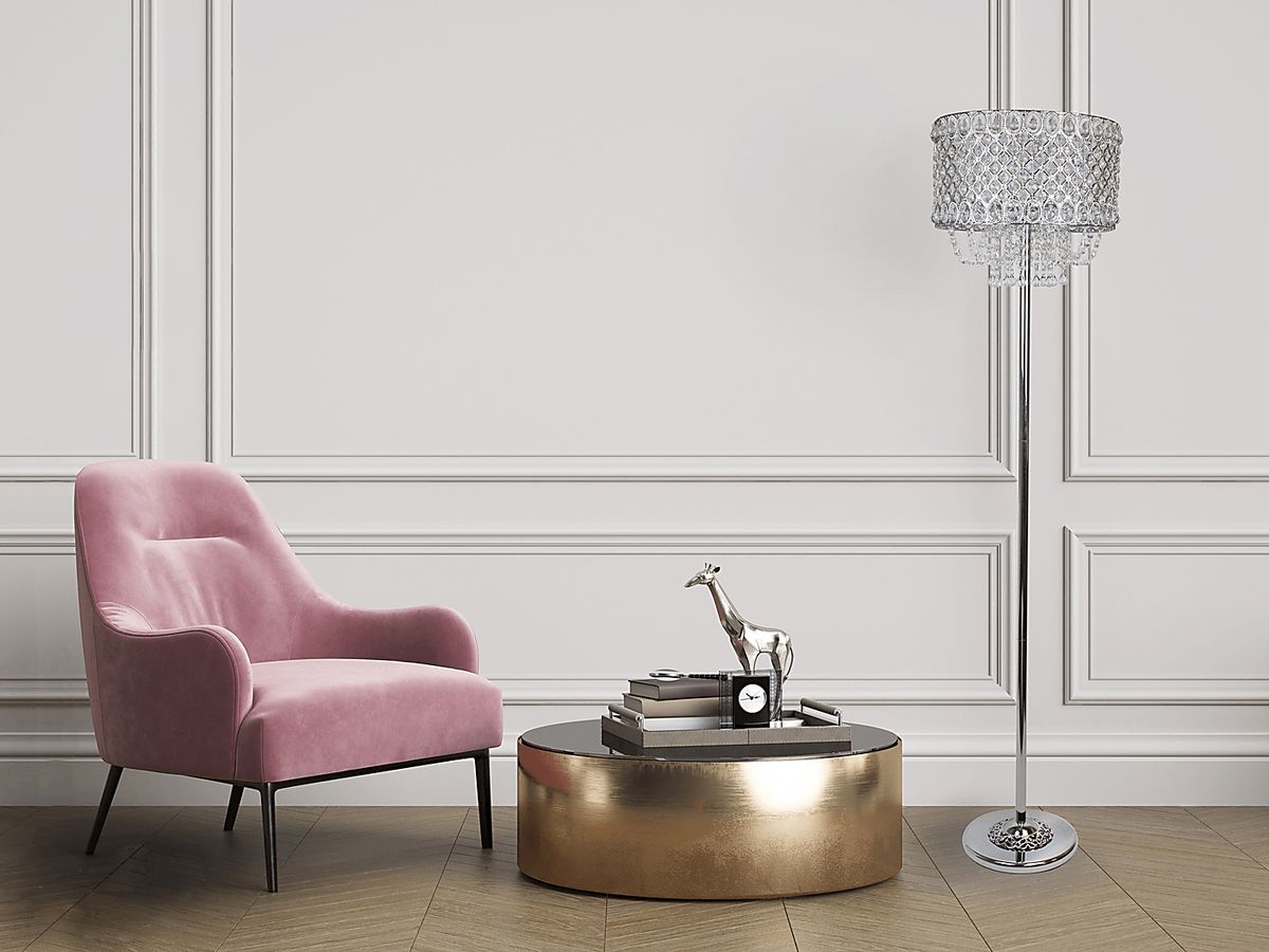 Flagami Boulevard Silver Gray Floor Lamp | Rooms to Go