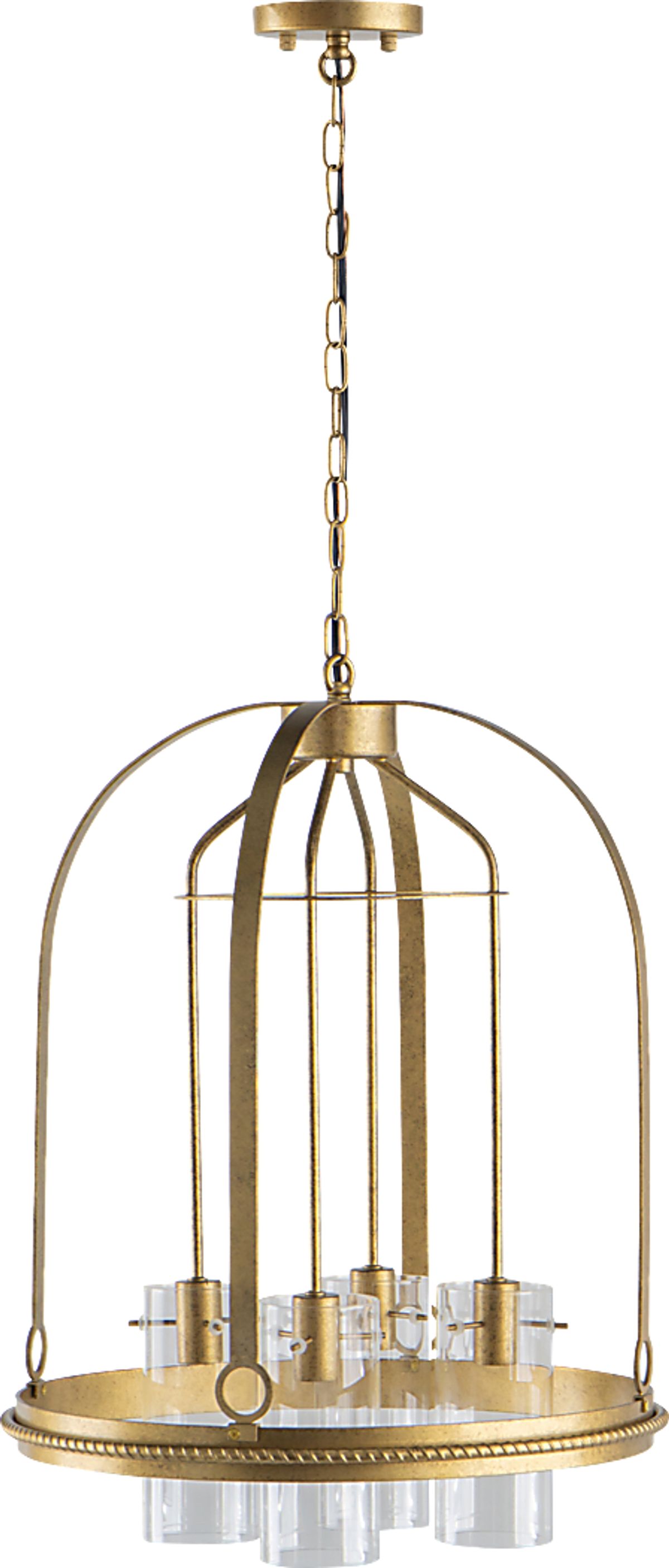 Flagstone Summit Gold Yellow Chandelier | Rooms to Go