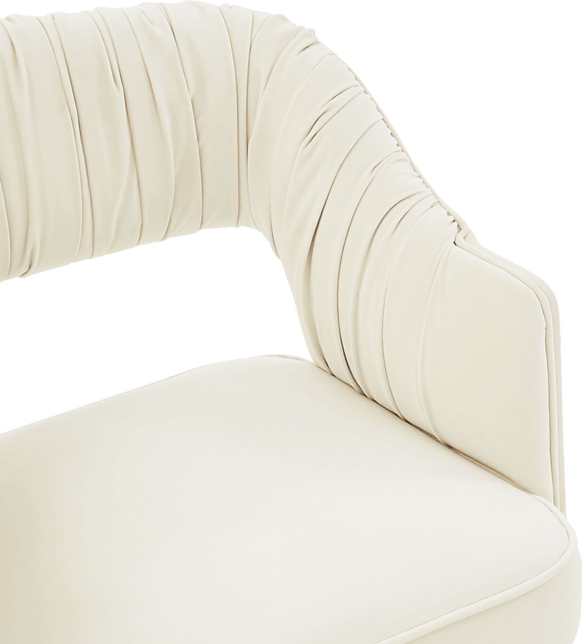 Flanary Cream Beige Velvet Plush Arm Chair | Rooms to Go