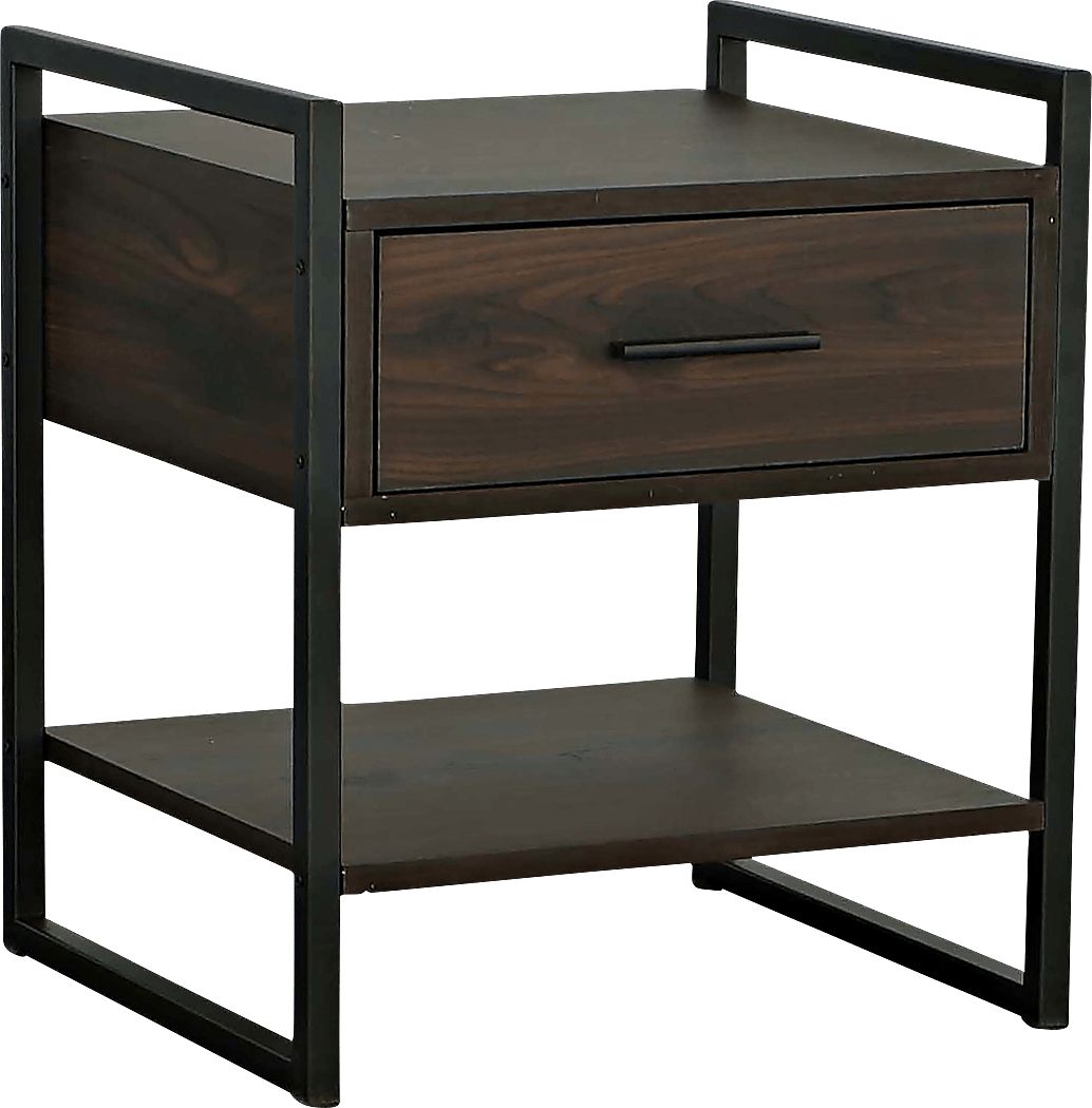 Fleenor Brown Dark Wood Nightstand | Rooms to Go