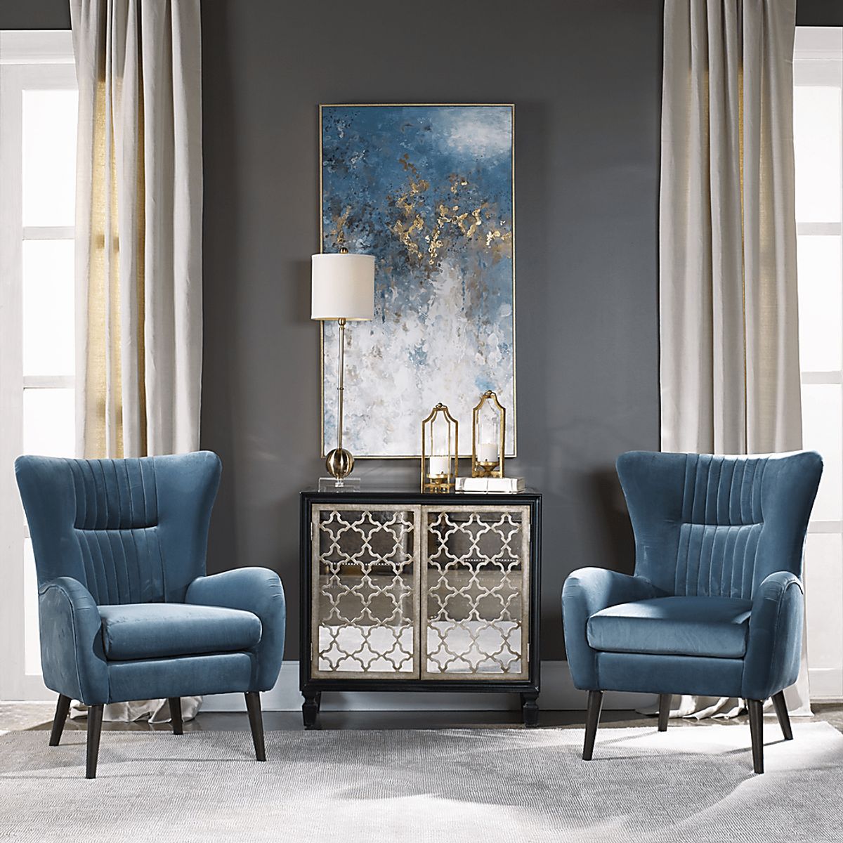 Flite Blue Colors Artwork | Rooms to Go