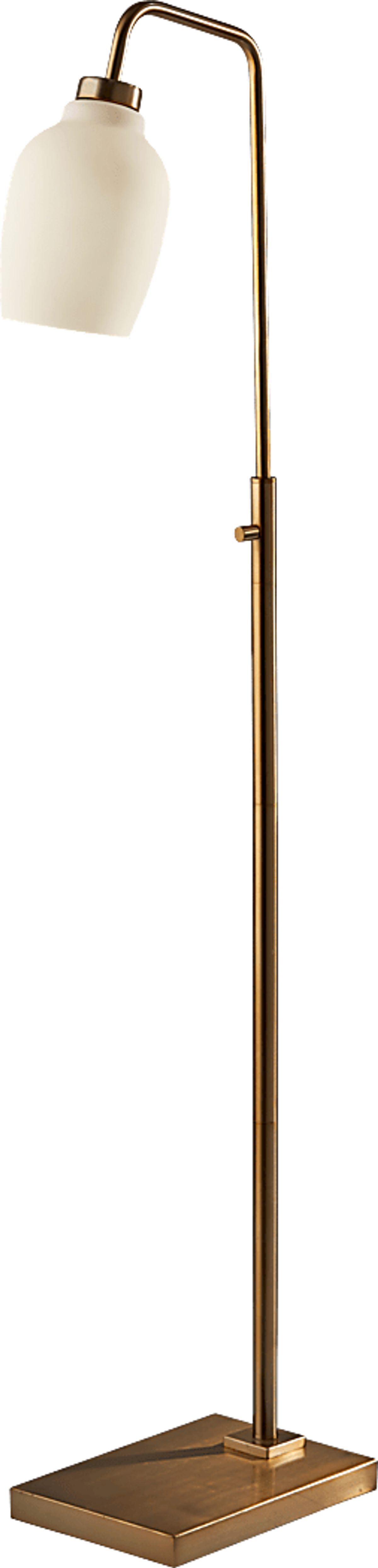 Floyd Circle Brass Yellow Floor Lamp | Rooms to Go