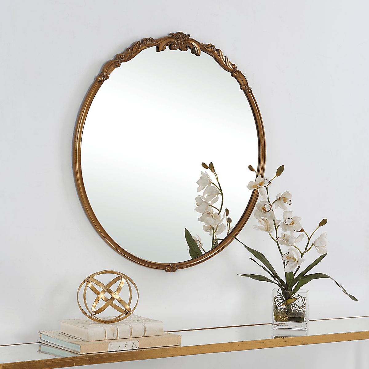 Flurin Gold Colors,Metal Yellow Mirror | Rooms to Go