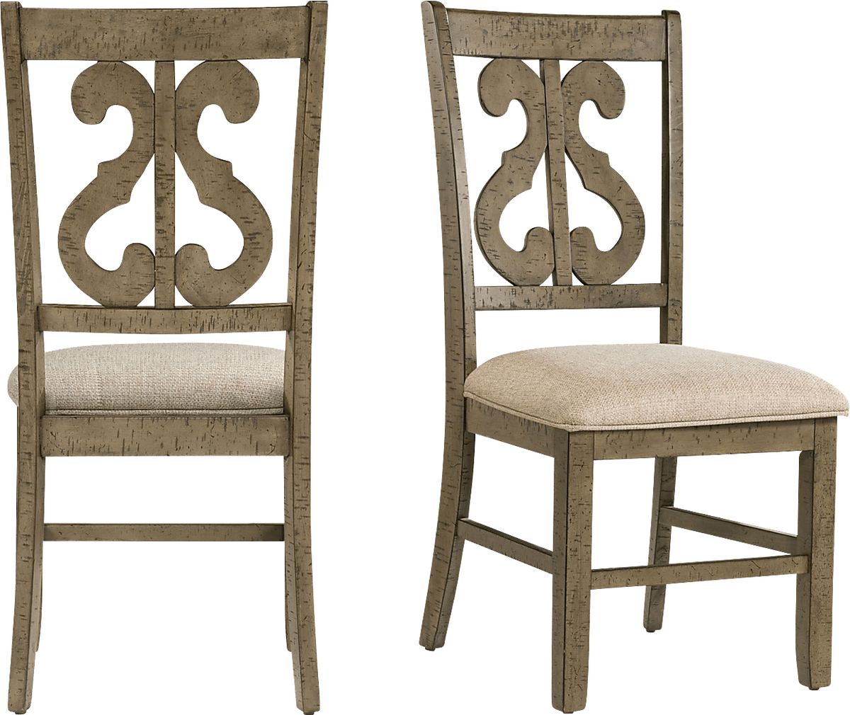 Foalgarth Taupe Beige Polyester Fabric Dining Chair | Rooms to Go