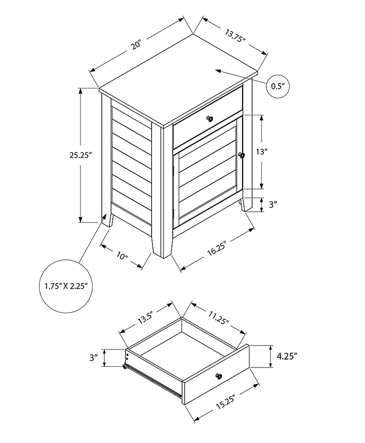 Folen Black Black,Colors End Table | Rooms to Go
