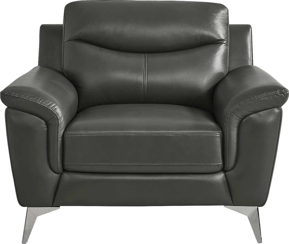Folsom Street Granite Gray Polyurethane Fabric Chair | Rooms to Go
